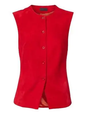 Stouls Casino Suede Vest - Red