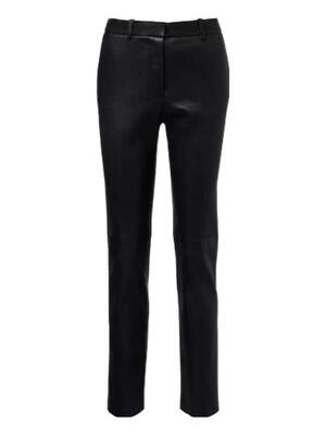JOSEPH Straight Leg Belted Pants - Black