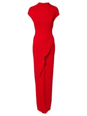 Tove Beth Ruffled Maxi Dress - Red