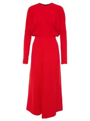 Victoria Beckham Dolman Midi Dress - Red