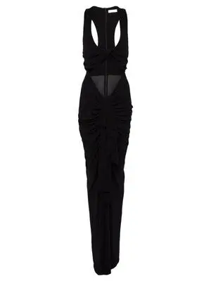 Christopher Esber Vivenda Cutout Jersey Maxi Dress - Black