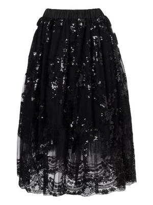 Simone Rocha Sequined Midi Skirt - Black