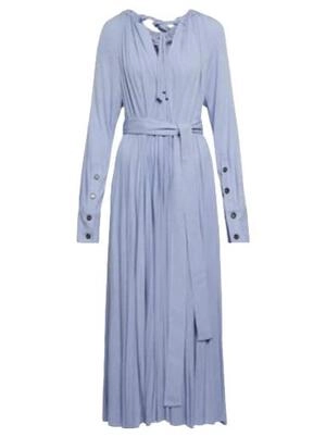 Proenza Schouler Pleated Jersey Midi Dress - Blue