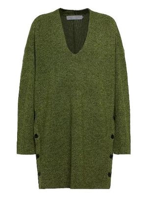 PROENZA SCHOULER Proenza Schouler Ribbed V-Neck Sweater With Buttoned Side Seams