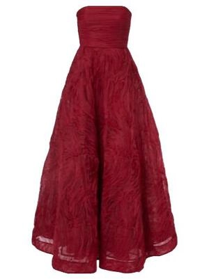 REBECCA VALLANCE Rebecca Vallance Willow Mesh Bustier Gown