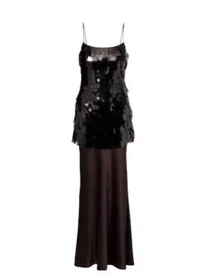 Staud Mesa Sequined Gown - Black
