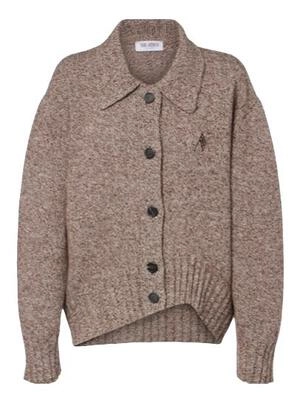 Attico Wool And Cashmere Cardigan - Gray