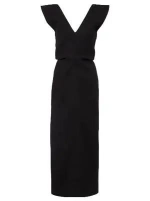 Proenza Schouler Mariam Scuba Midi Dress - Black