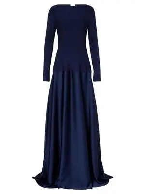 SIMKHAI Simkhai Long-Sleeved Satin Maxi Dress