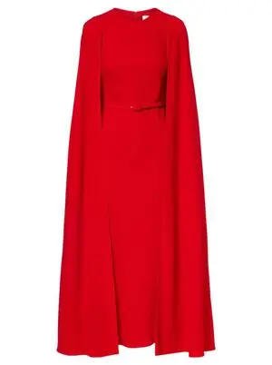 Roland Mouret Caped Cady Gown - Red