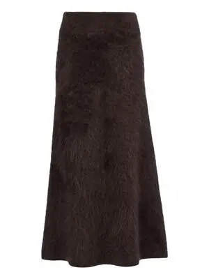 LISA YANG Asta Cashmere Maxi Skirt - Brown