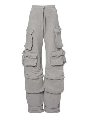 ATTICO Attico Cotton Jersey Wide-Leg Cargo Sweatpants