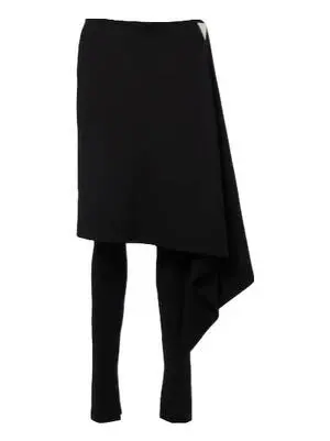 Attico Draped Slim Pants - Black