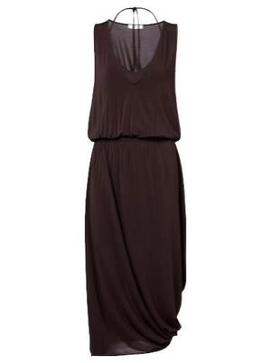 LEMAIRE Draped Midi Dress - Black