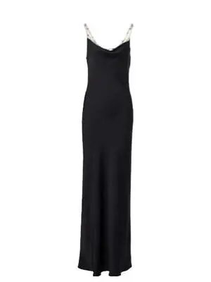 Rabanne Chain-detail Gown - Black
