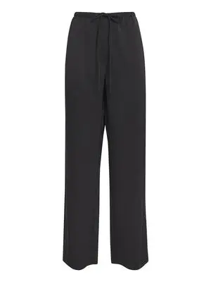 Camilla And Marc Fluid Satin Drawstring Trousers - Black