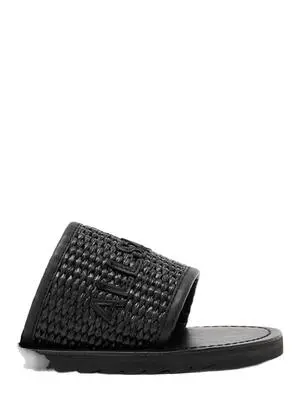 ALLSAINTS Raffia Hoxton Sliders - Black