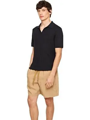 Orlebar Brown Orlebar Brown Alex Linen Relaxed Fit Drawcord Shorts Biscuit