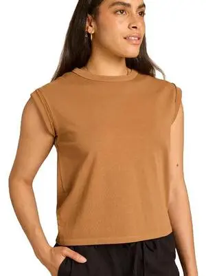 KNOWN SUPPLY Known Supply Sola Organic Cotton Top Willow