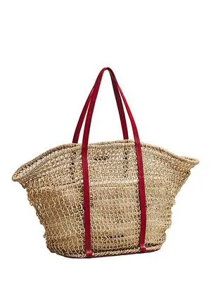 Poolside Large Comporta Tote Bag - Red