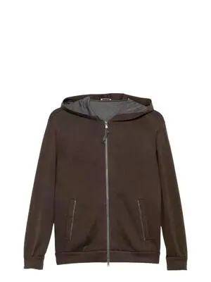 Brunello Cucinelli Zip-fastening Hoodie - Brown