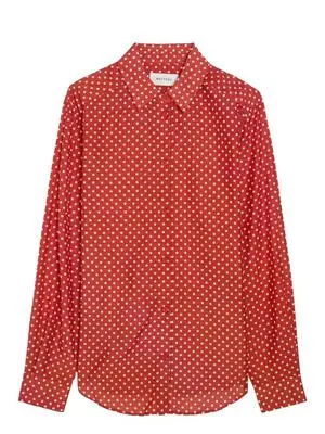 Matteau Polka-dot Long Sleeve Shirt - Red