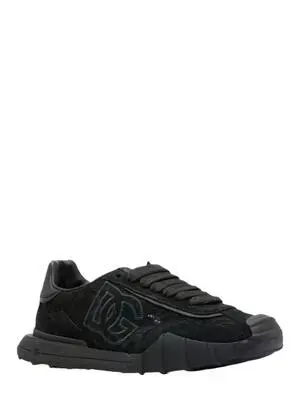 Dolce & Gabbana Lace-panelling Sneakers - Black