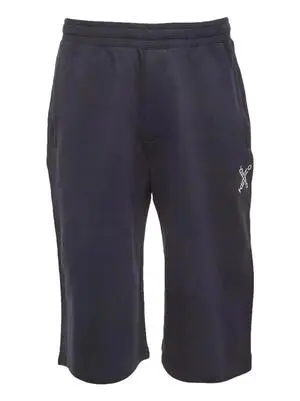 Kenzo Oversized Logo-print Shorts - Blue