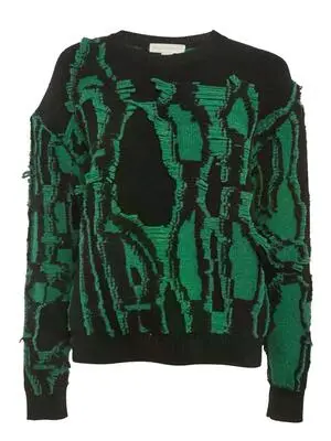 Stella McCartney Green Crew Neck Sweater - Black