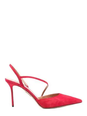 AQUAZZURA Dynasty Slingback Heeled Pumps - Red