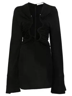 Christopher Esber Salacia Ruched Mini Dress - Black