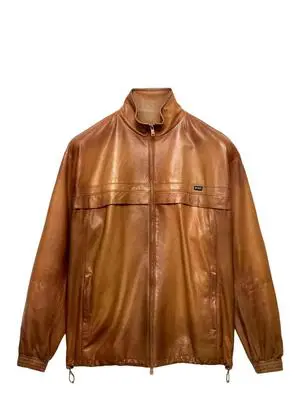 Prada Nappa Leather Jacket - Brown