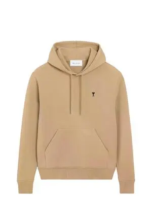 AMI Paris Organic Cotton Hoodie - Neutrals