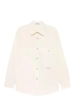 Stone Island Logo-embroidered Shirt - Neutrals
