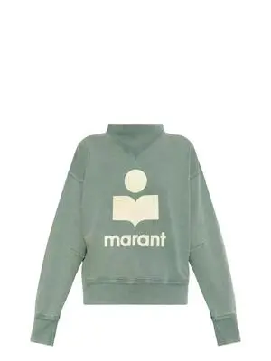 MARANT ETOILE Moby Logo Sweatshirt - Green