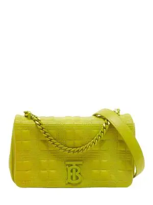Burberry Lola Quilted Shoulder Bag - Green