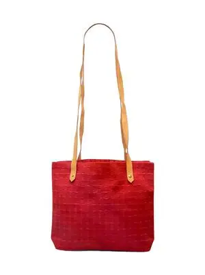 Hermès Toile Ahmedabad Tote Bag - Red