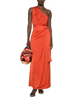 MOUTAKI One-shoulder Maxi Dress - Orange