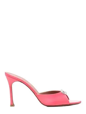 Amina Muaddi Mini Camelia Heeled Sandals - Pink