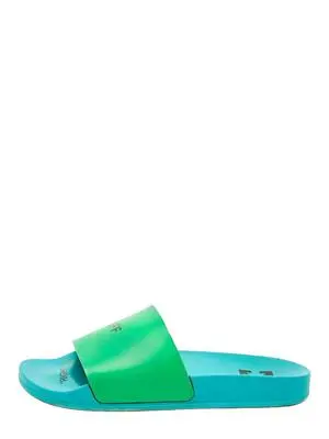 Off-White Pool Slides - Green