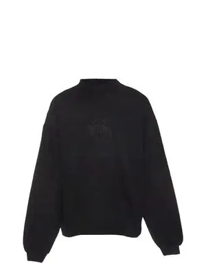 Balenciaga Embroidered Oversized Sweater - Black
