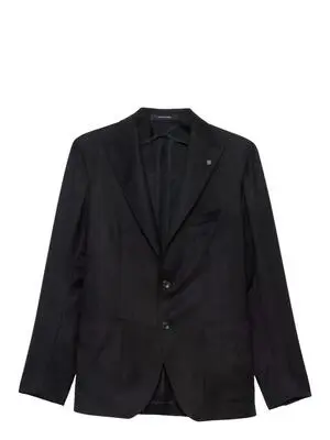 Tagliatore Single-breasted Peak-lapel Blazer - Blue