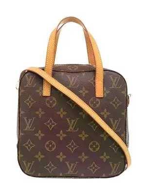 LOUIS VUITTON Monogram Spontini Satchel - Brown