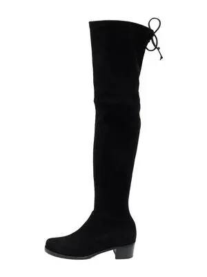 STUART WEITZMAN Suede Over-the-knee Boots - Black