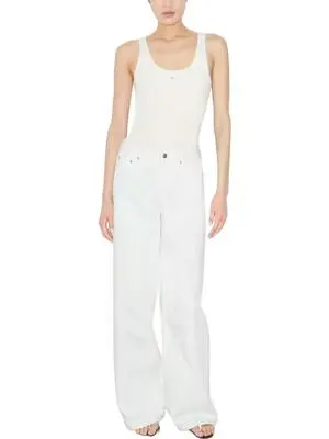 Tory Burch Ribbed Knit Tank Top - Neutrals