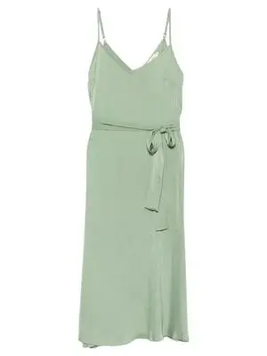 MOUTAKI V-neck Midi Dress - Green