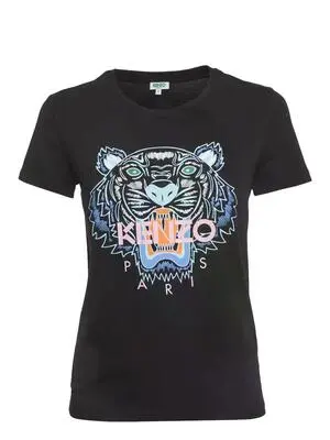 Kenzo Tiger Logo T-shirt - Black