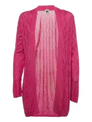 Missoni Long-sleeved Textured Cardigan - Pink