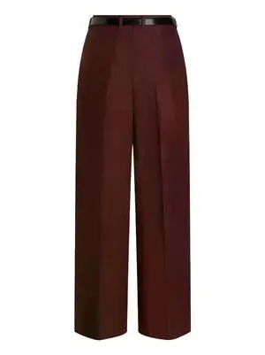 Dolce & Gabbana Tailored Linen Canvas Trousers - Red