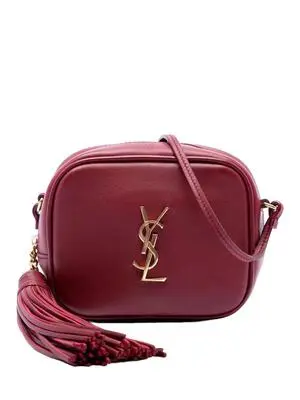 Saint Laurent Saint Laurent Calfskin Monogram Blogger Bag Red
